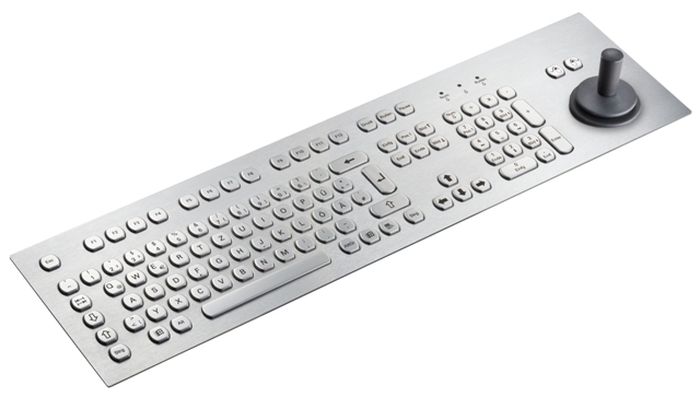 Medium-travel metal keyboard with joystick, ERG4F-PLUS/5 – Ateg ...