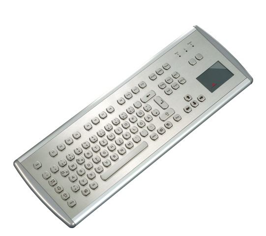 Short-travel metal keyboard with touchpad in housing, ERG4T-AUT/1 ...