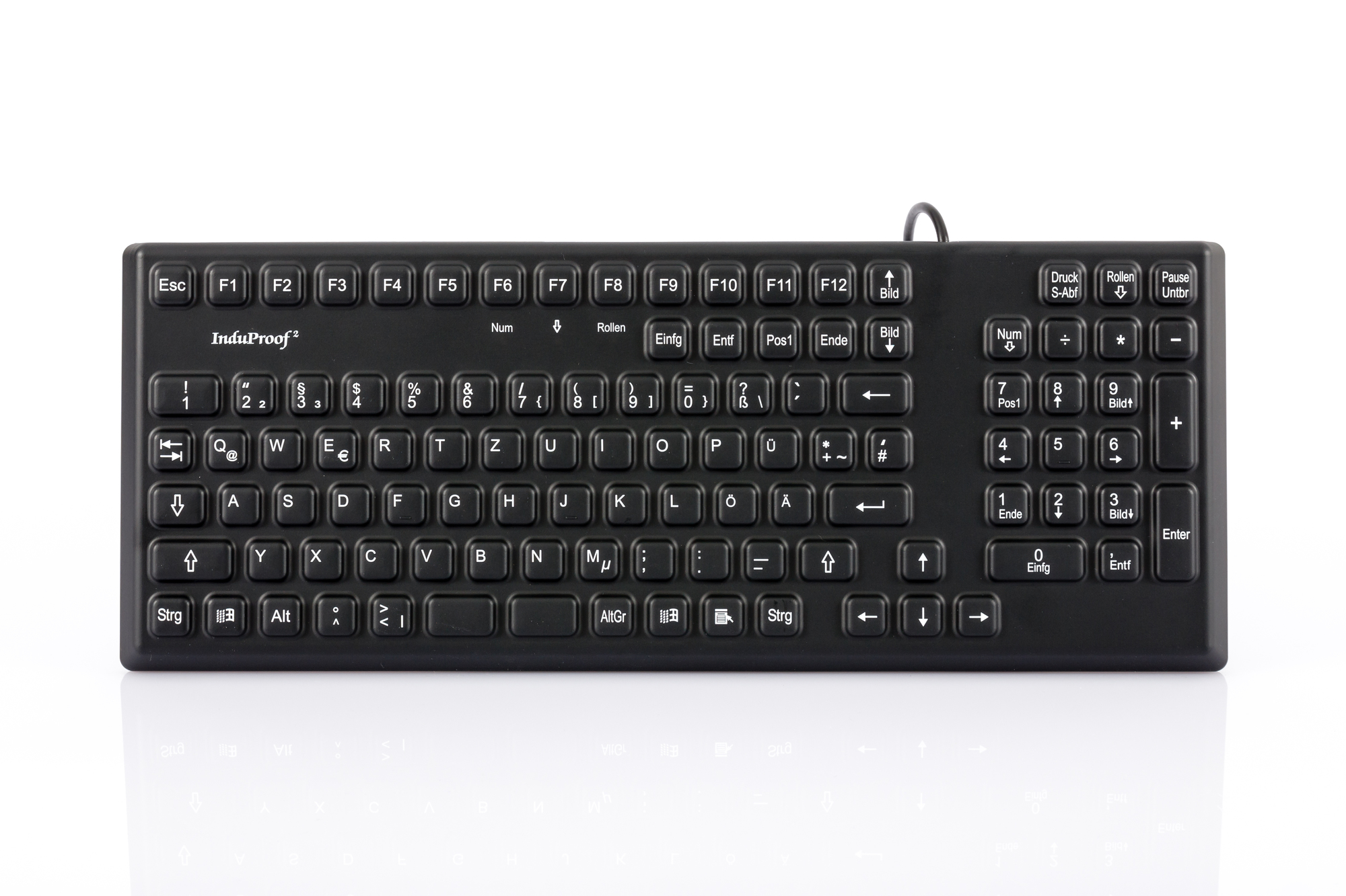 IP68 Silicone keyboard, TKG-105-IP68-BLACK-USB – Ateg Automation GmbH