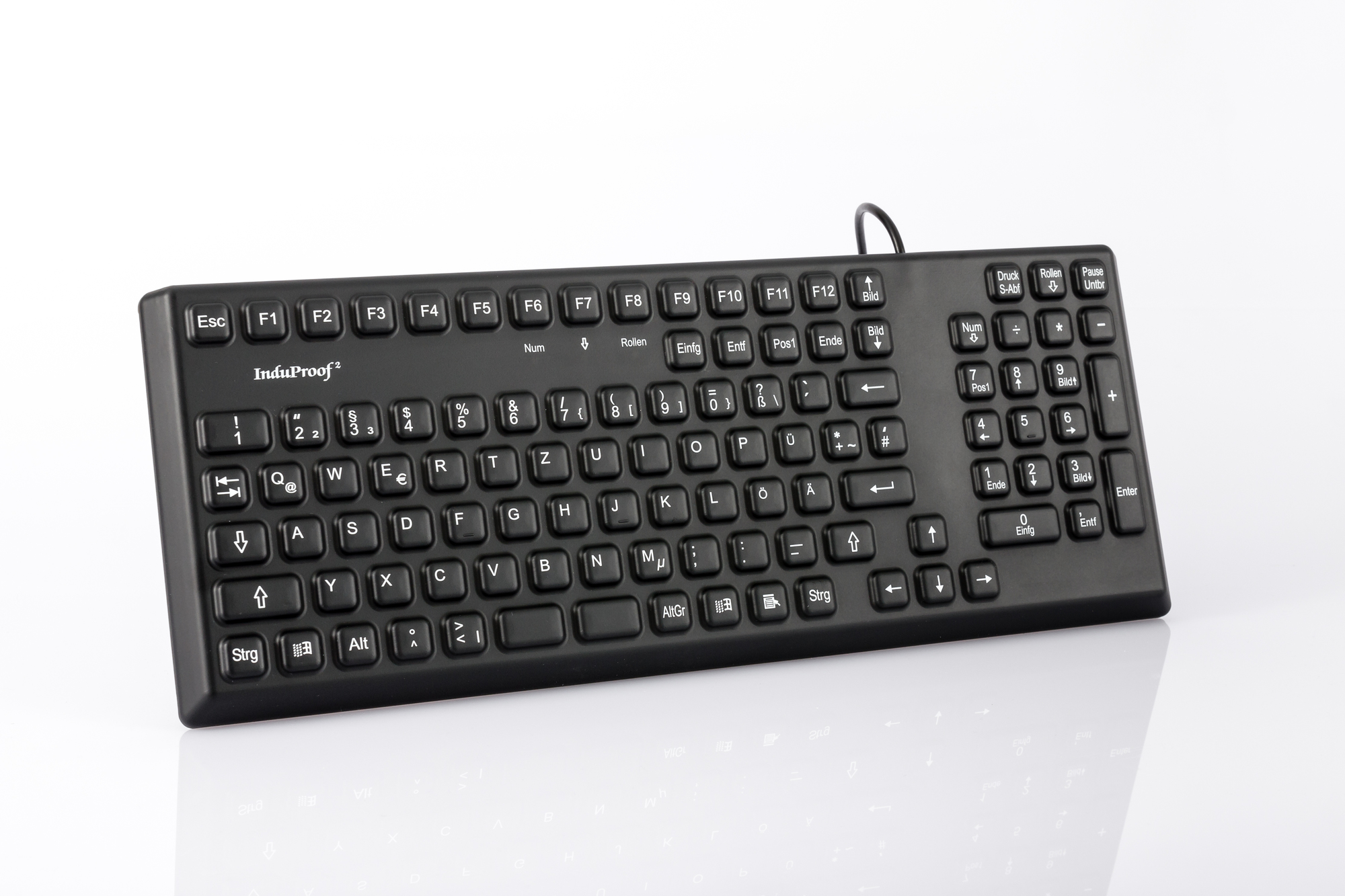 IP68 Silicone keyboard, TKG-105-IP68-BLACK-USB – Ateg Automation GmbH