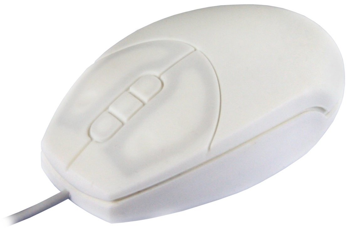 MedicalMouse - small silicone-coated 2-button mouse with 3-button ...