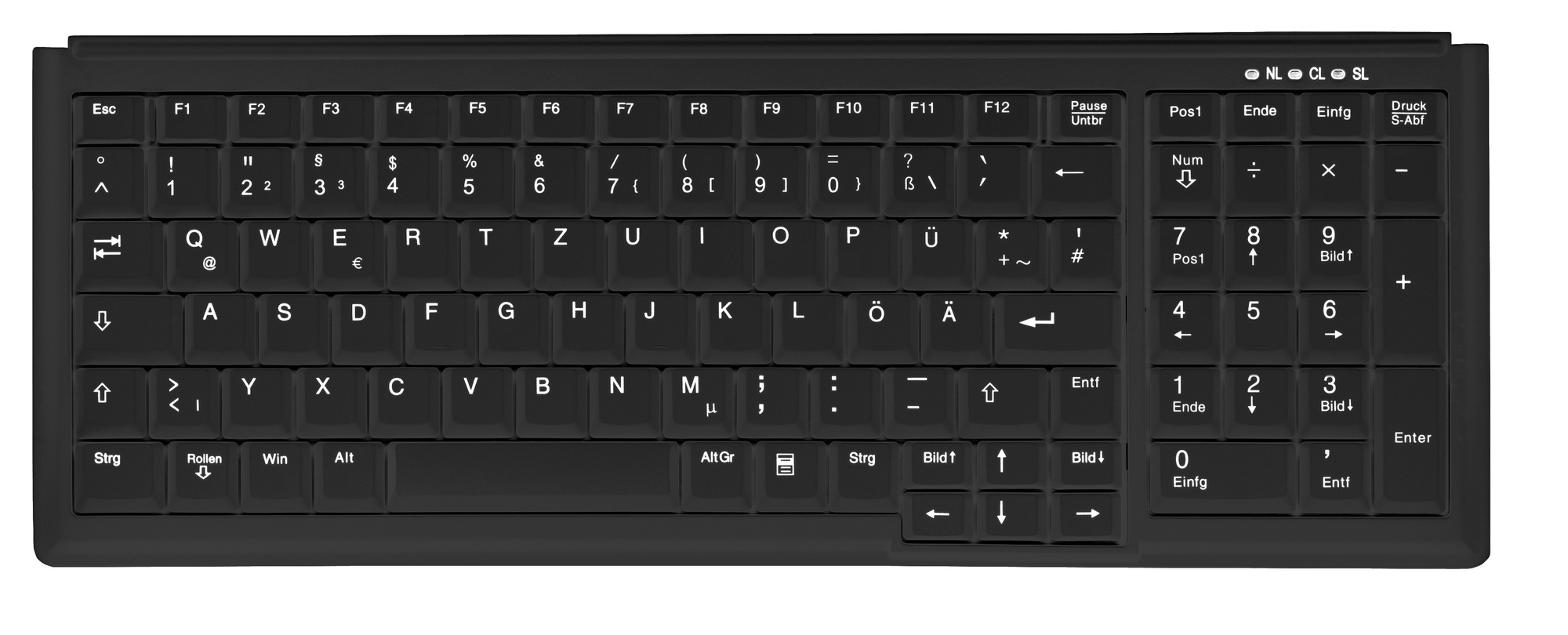 compact PC keyboard for the industrial sector, AK-7000 – Ateg ...
