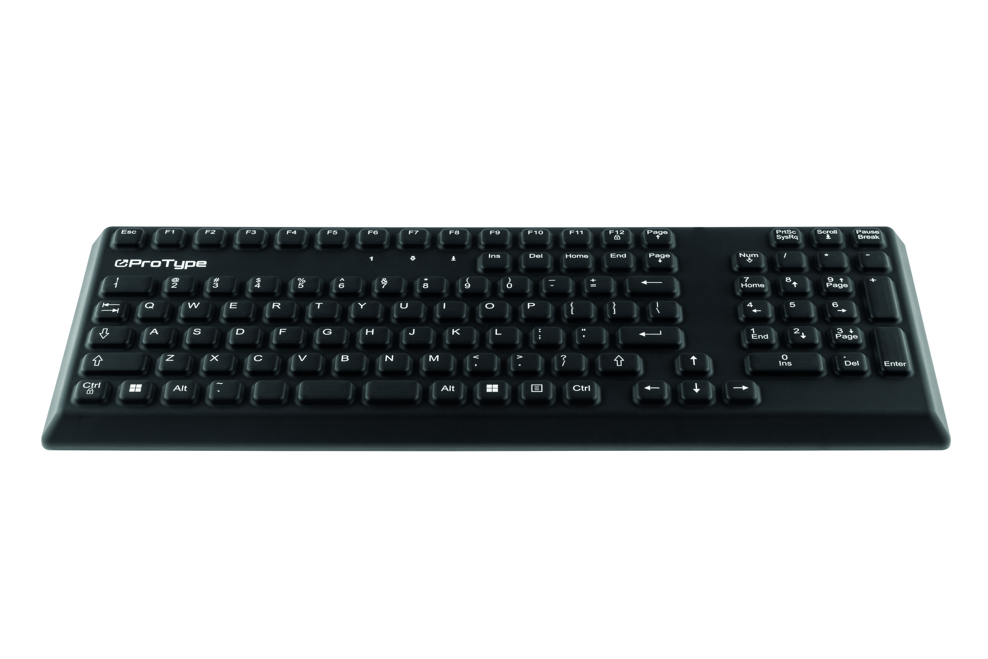 ProType rugged IP68 silicone keypad for industrial applications, PT-105 ...